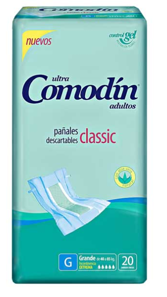 Comodín ultra Adultos “G” de 40 a 85 kg.-20 uds. – Pañalera El Castillo ...